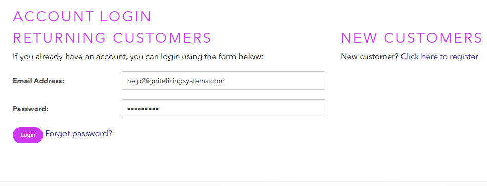 How to Update My IGNITE Webstore Email Address? – IGNITE Firing Systems